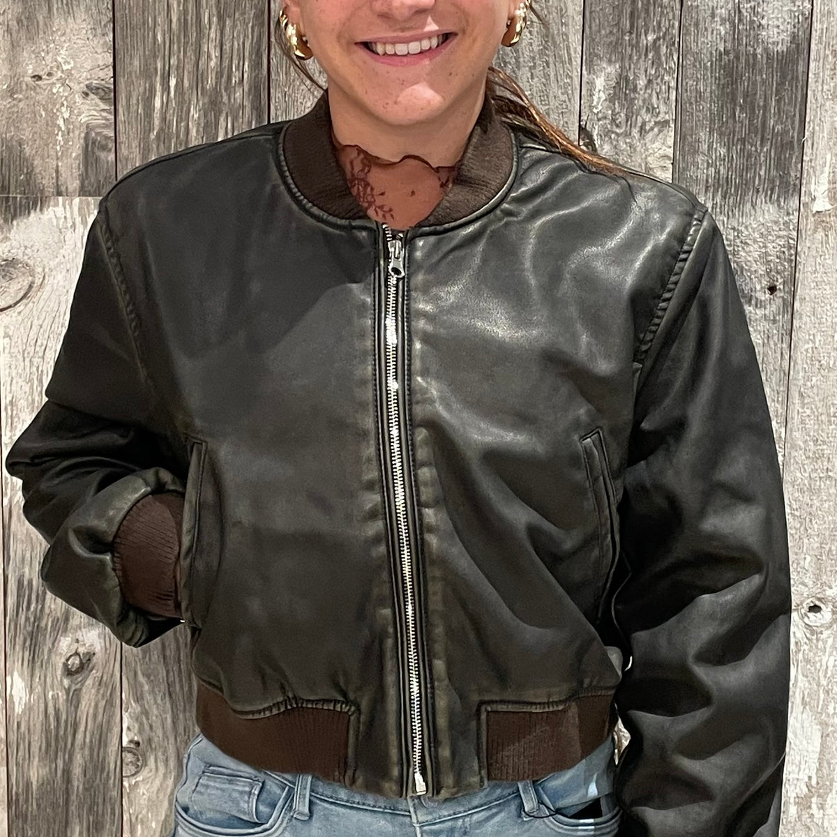 Becca Vegan Leather Jacket – Mainstream Boutique Omaha